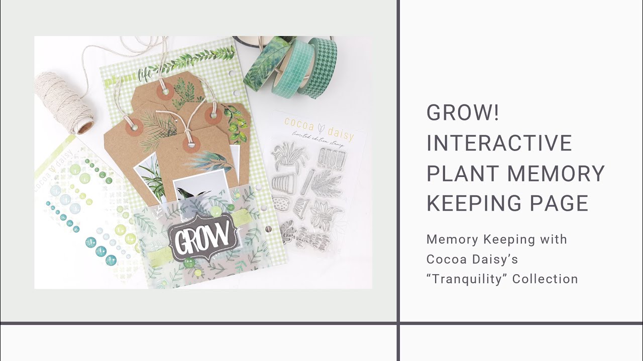 Grow! Interactive Plant Memory Keeping Page - Life Crafted Album ...