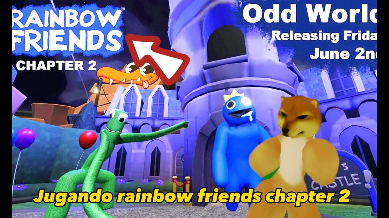 Jugándo rainbow friends chapter 2 (parte 1) - YouTube