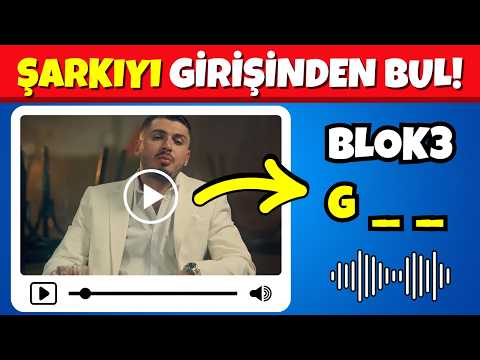 BLOK3 Şarkılarını Girişinden Tahmin Et 🎤✅ Blok3 Şarkı Bulmaca | Blok3 Şarkı Testi