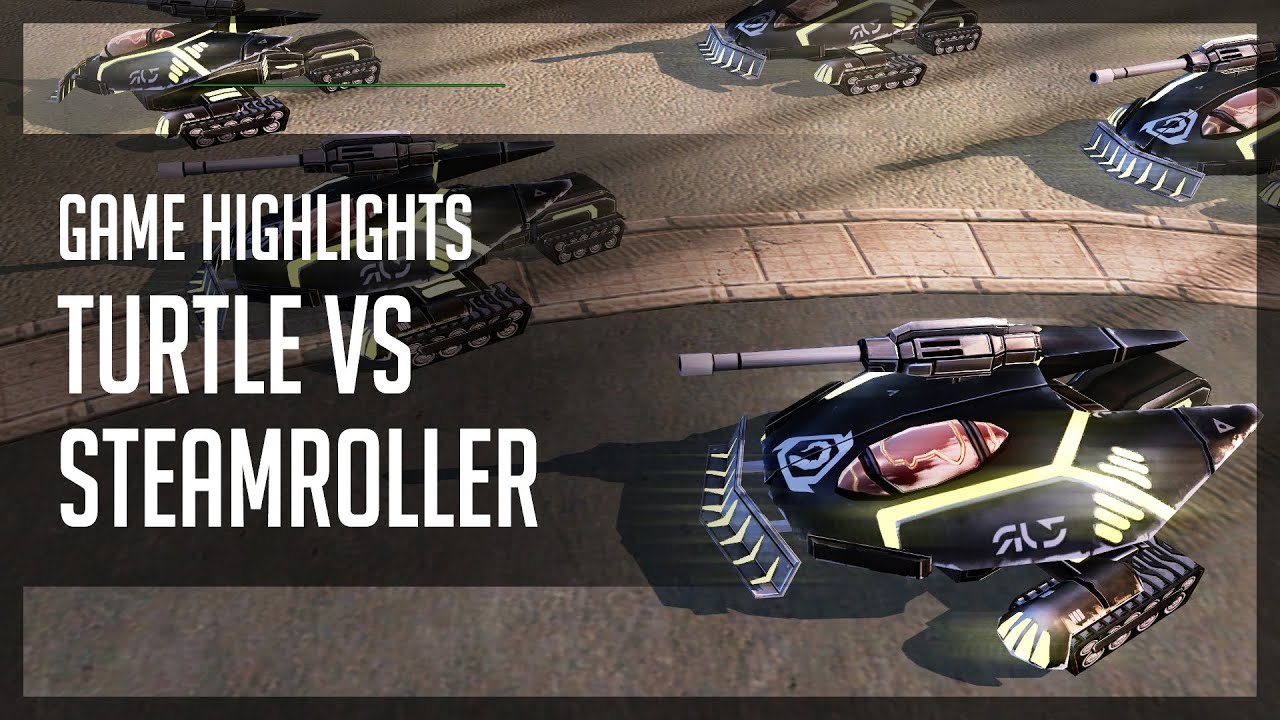 [C&C3: Kane's Wrath] Game Highlights - Turtle Vs. Steamroller - YouTube