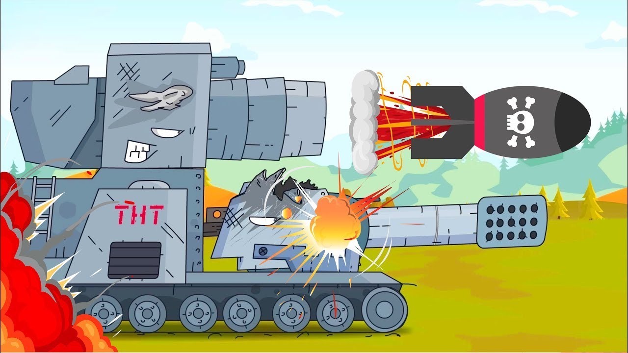Angry Tank Monster Tank Animation: Gerand Bent Barrels, Hills of Steel ...