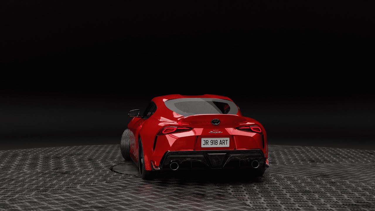 Realistic Toyota Supra visualization in blender 3D | Asus rog Zepherus ...