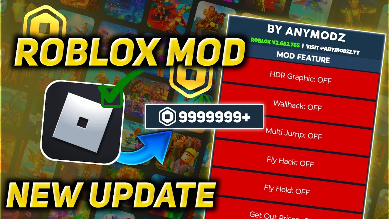 MOD MENU ! ROBLOX MOD MENU GAMEPLAY v2.654.474 | Features - Unlimited ...