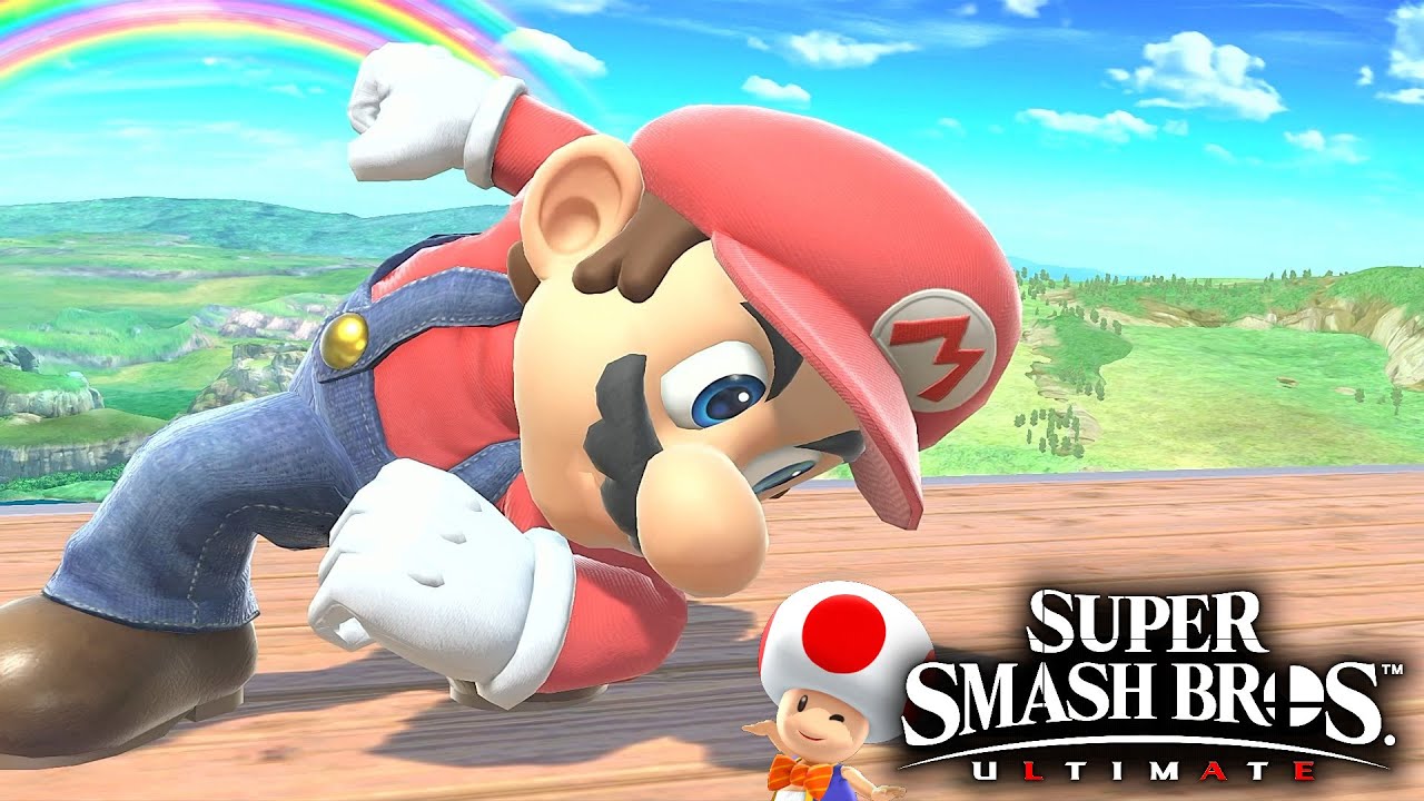 Super Smash Bros Ultimate Mario vs Falco vs ROB vs Bowser in Rainbow ...