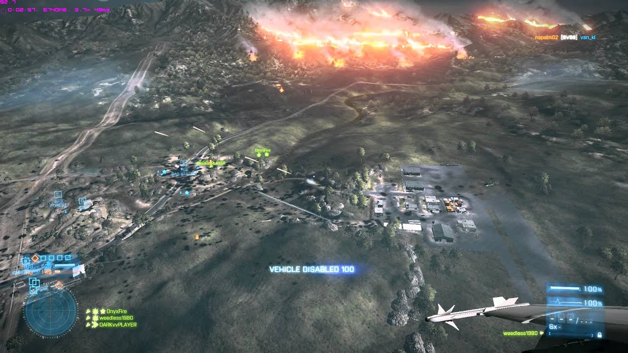 bf3 jets guided missile - YouTube