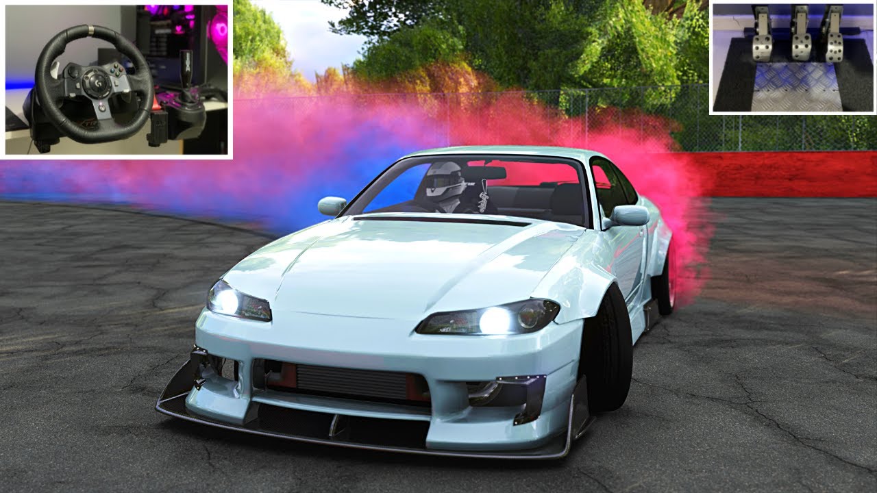 Nissan Silvia S15 - Assetto Corsa - Drifting | TheLounge | Steering ...