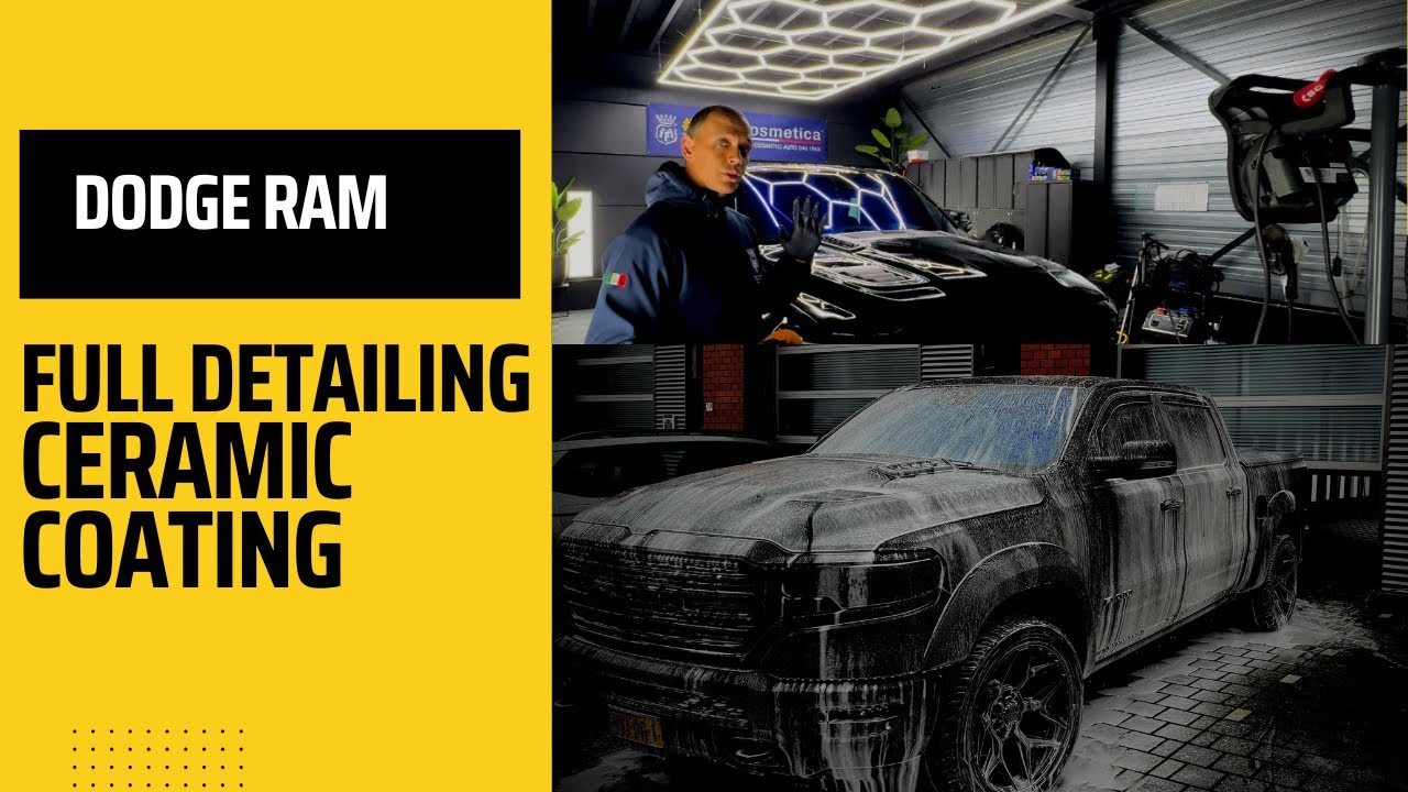Dodge Ram full detailing with ceramic coating - YouTube