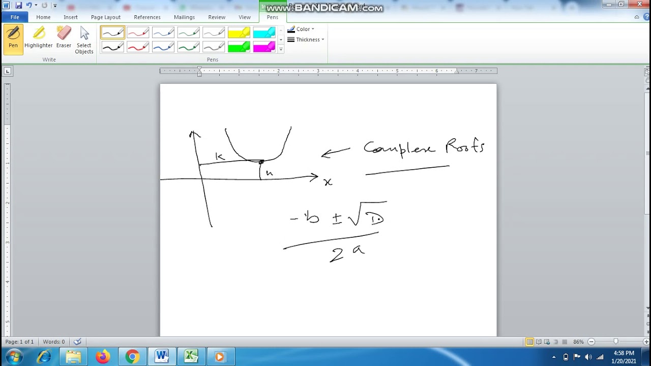 Complex Roots and Parabola - YouTube
