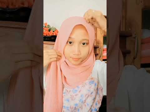 Tutorial Pashmina Plisket Simple #tutorialhijab #hijabstyle # ...
