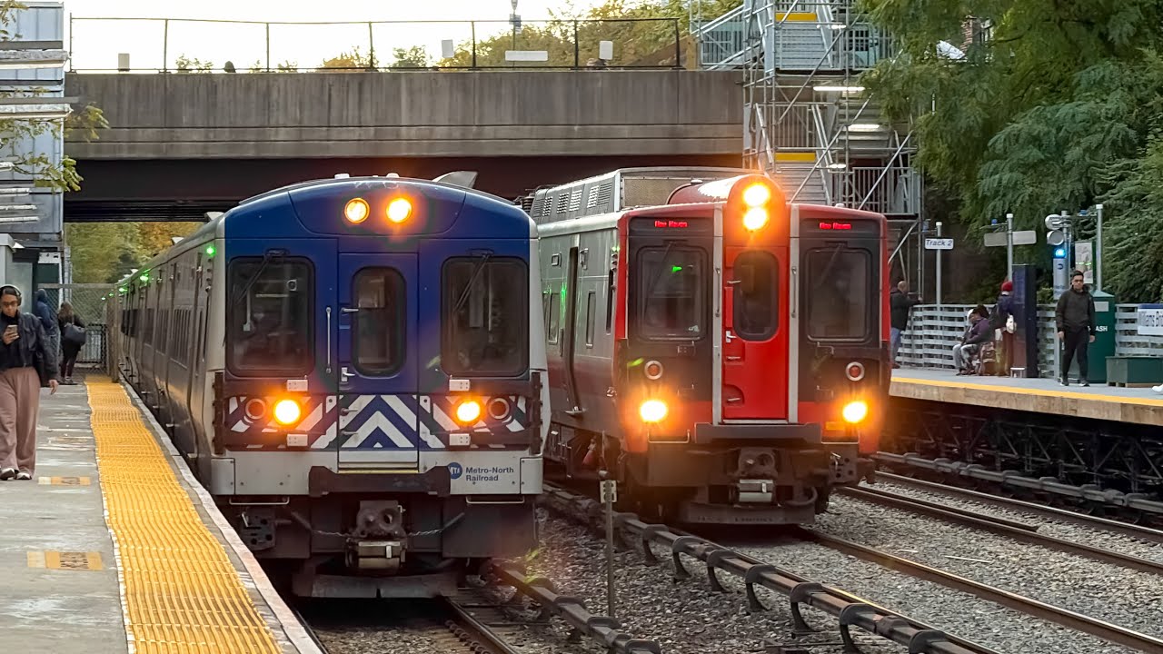 M3A, M7A, M8, & P32AC-DM Metro-North Action at Williams Bridge - YouTube