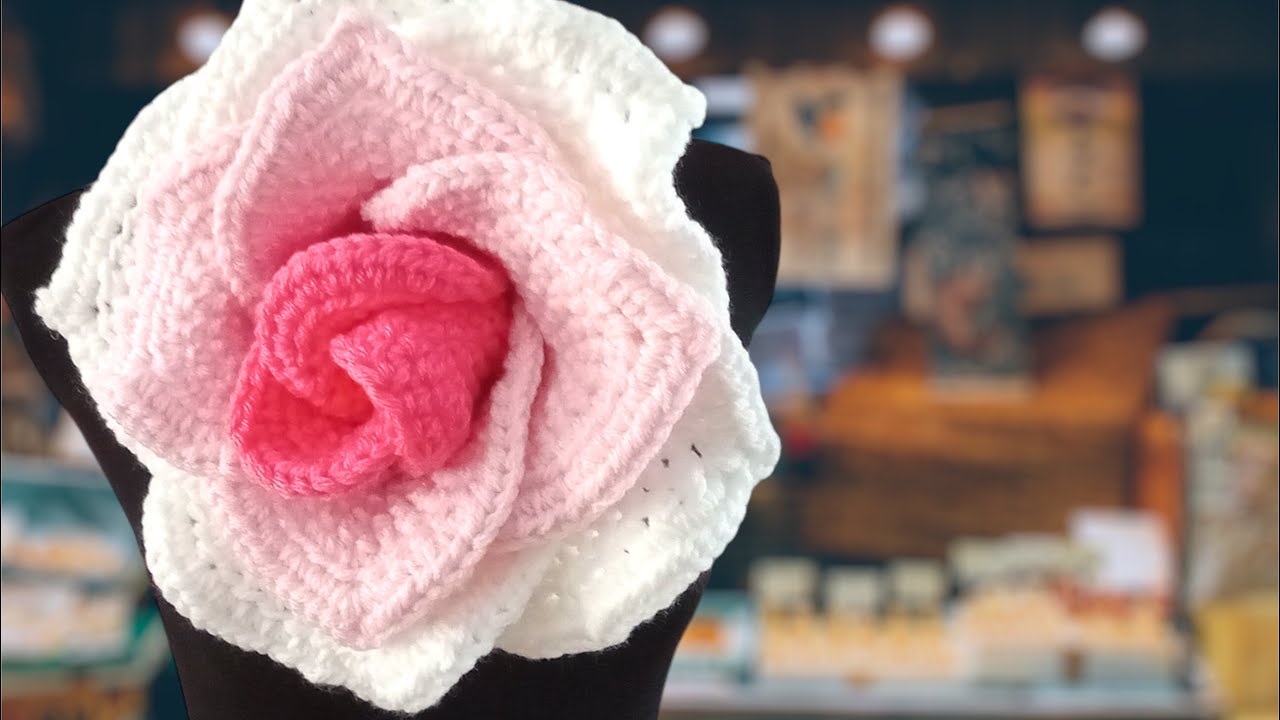 Crochet Rose Showstopper. How to crochet a flower. Step by Step ...