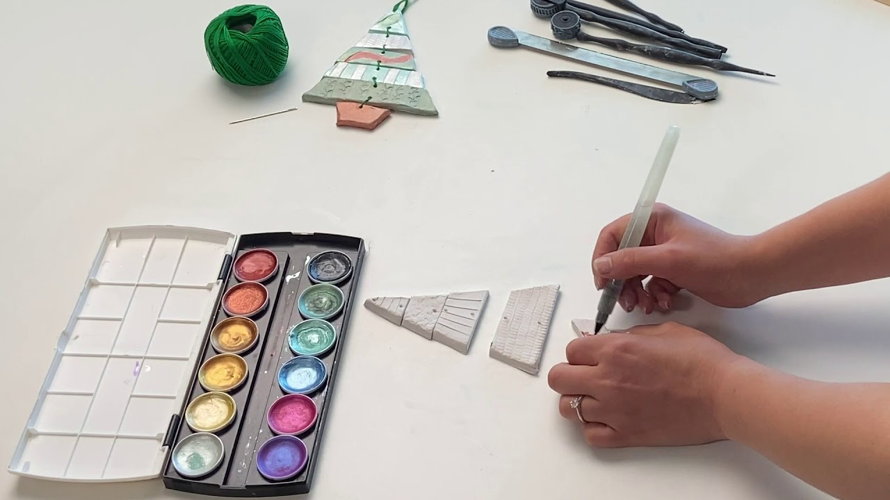 How to Make an Air Drying Clay Tree | Zart Art - YouTube