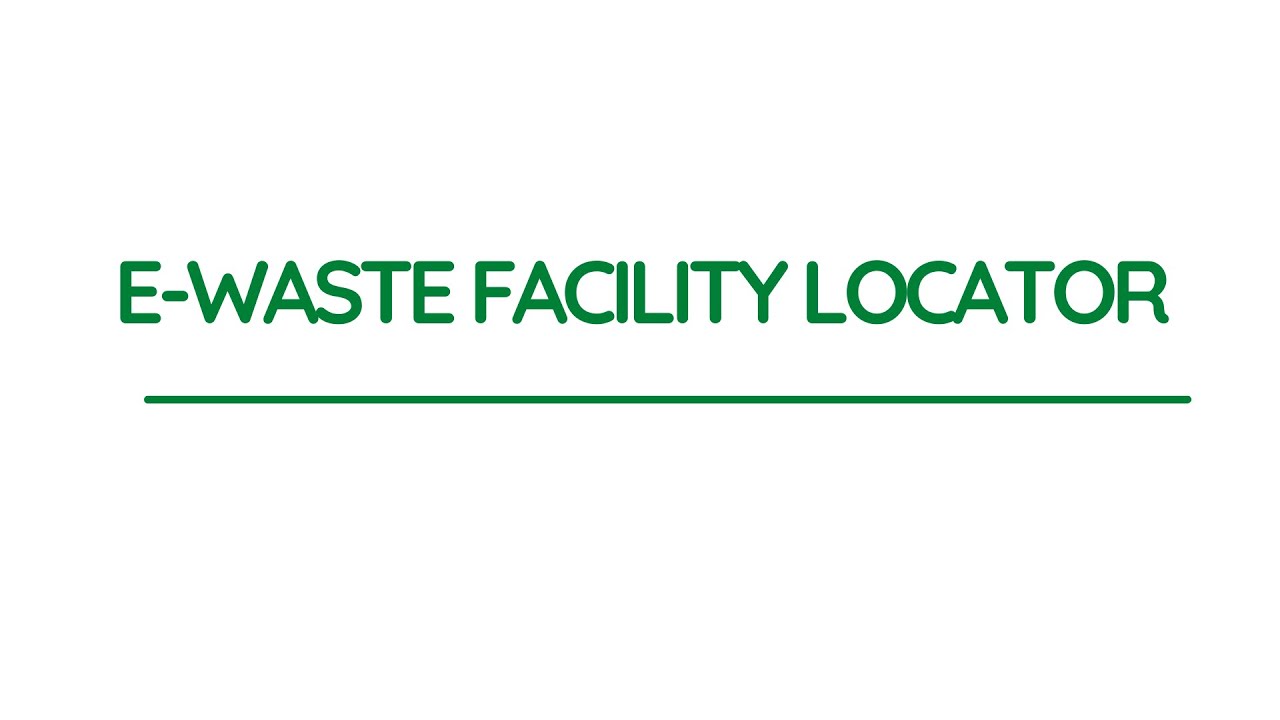E waste Locator - YouTube