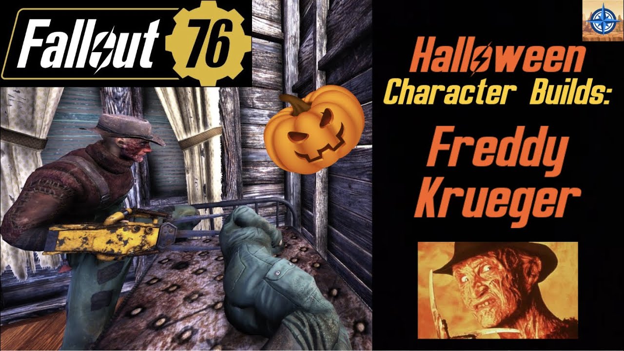 Fallout 76 Halloween Character Builds: Freddy Krueger - YouTube