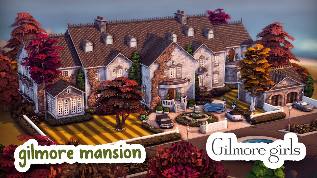 Gilmore Girls: Gilmore Mansion ⚜️ || The Sims 4 Speed Build - YouTube