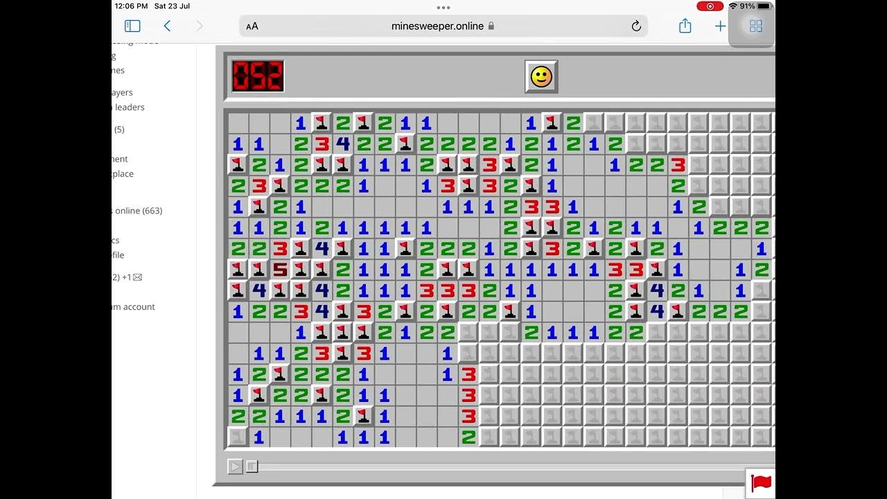 Minesweeper Expert solved in 53.570 seconds - YouTube