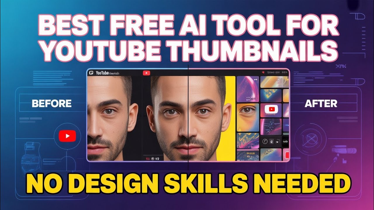 Best Free AI Tool for YouTube Thumbnails | No Design Skills Needed ...