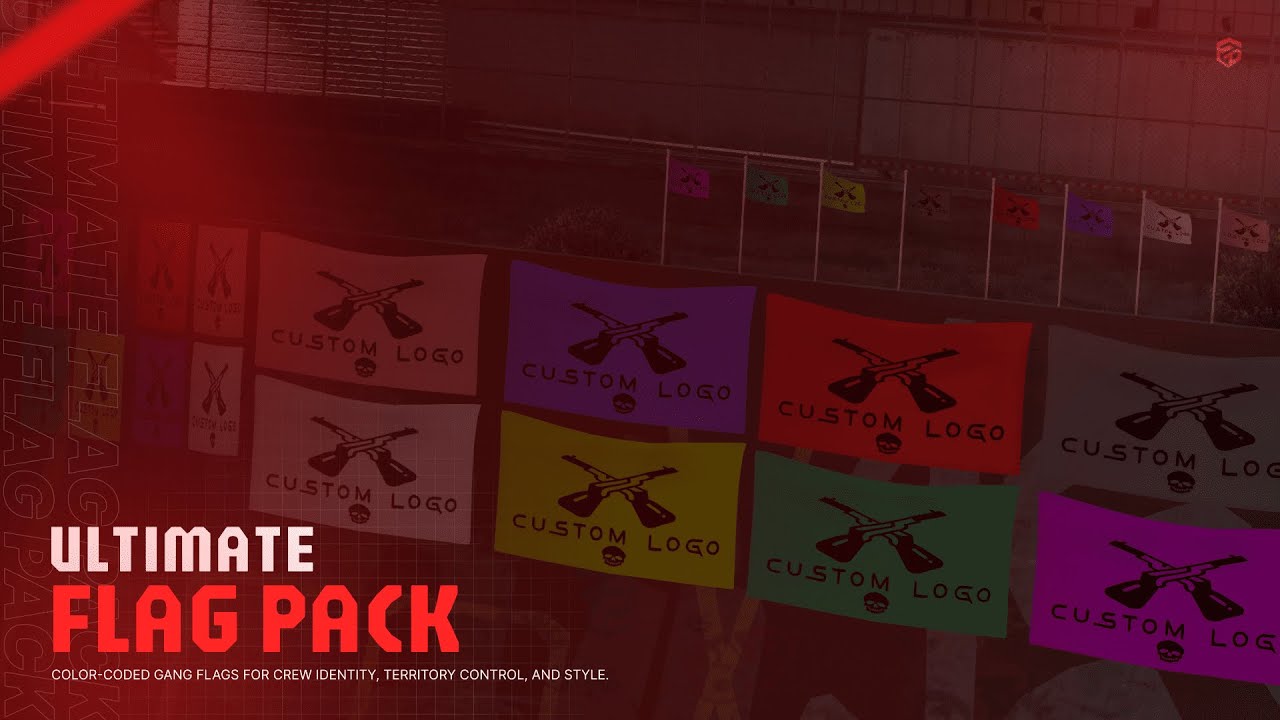 Ultimate Flag Pack v1 | Gang & Crew Flags for FiveM - YouTube