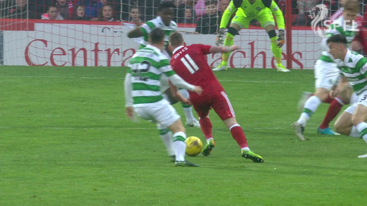 Hayes scores another screamer against Celts! - YouTube