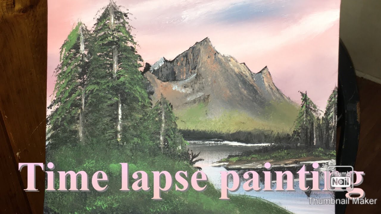 Time lapse painting | land scape painting | Dakota Ewashkow ...