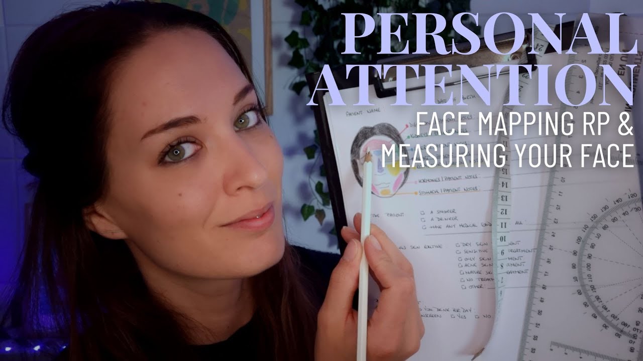 ASMR | The Most Relaxing Face Mapping | Measuring You | Soft Spoken ...
