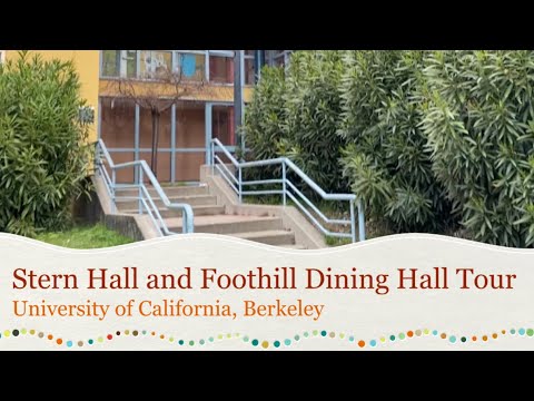 UC Berkeley Stern Hall and Foothill Dining Hall Tour - YouTube