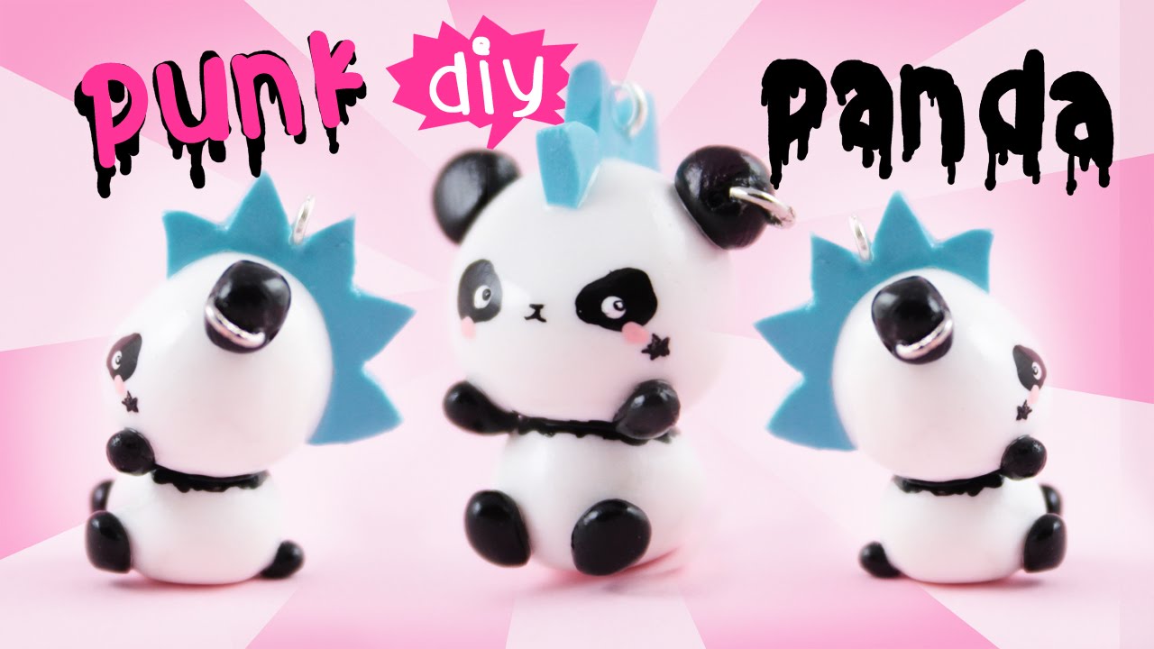 DIY Punk Panda in Clay ☆ | Kawaii Friday - YouTube