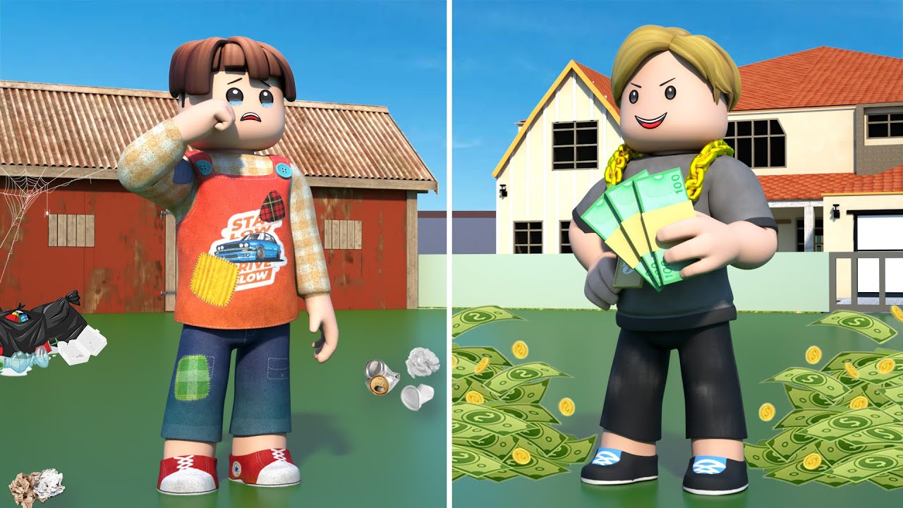ROBLOX Brookhaven 🏡RP: Rich Boy and Poor Boy Become Friends | Roblox ...
