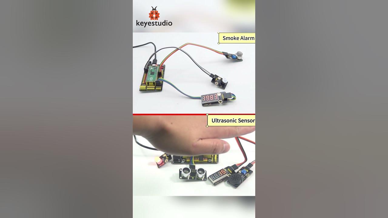 #shorts Let’s experience the Charm of Sensors together 🤖🤖#keyestudio #raspberrypi #stem #coding ...