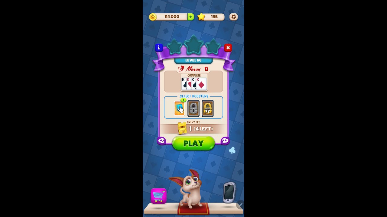 Solitaire Pets Adventure Level 66 - YouTube