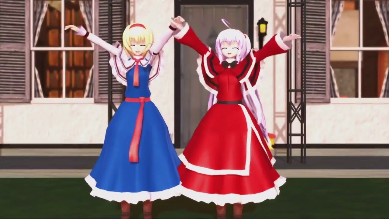 【Touhou MMD】Lap Tap Love【Alice, Shinki】 - YouTube