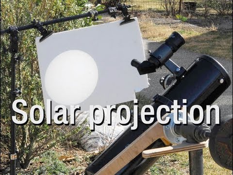 A Solar Projection Thru My Telescope. - YouTube