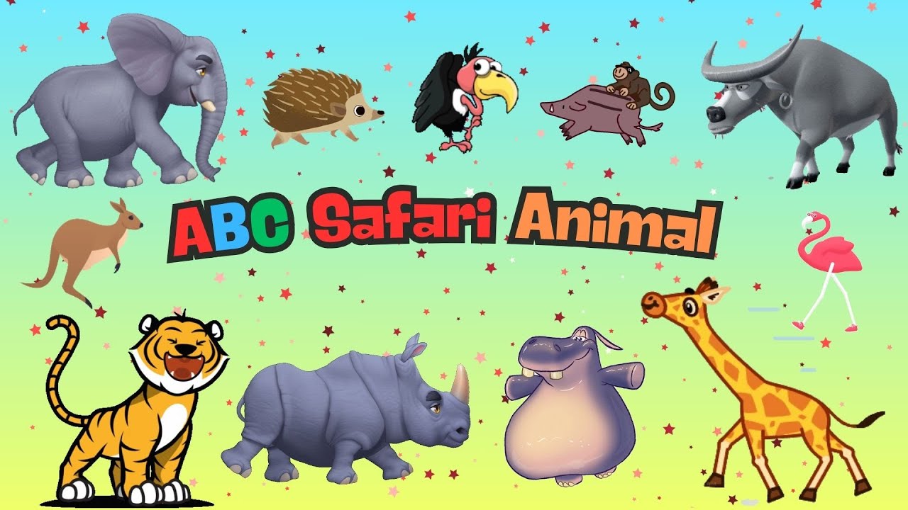 ABC Safari Animal Sounds Song | Alphabet Animals| Nursery Rhymes For ...