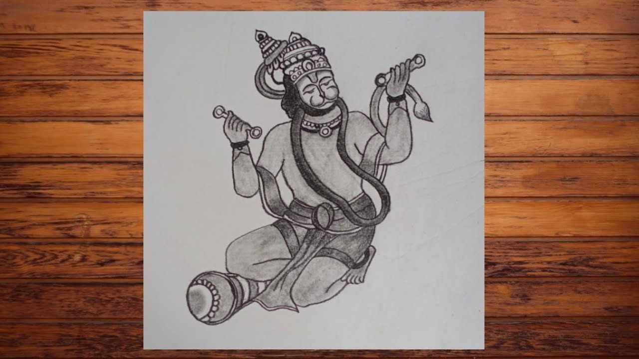 How To Draw Lord Hanuman Step By Step Very Easy Part-2 @chandrimaarts ...