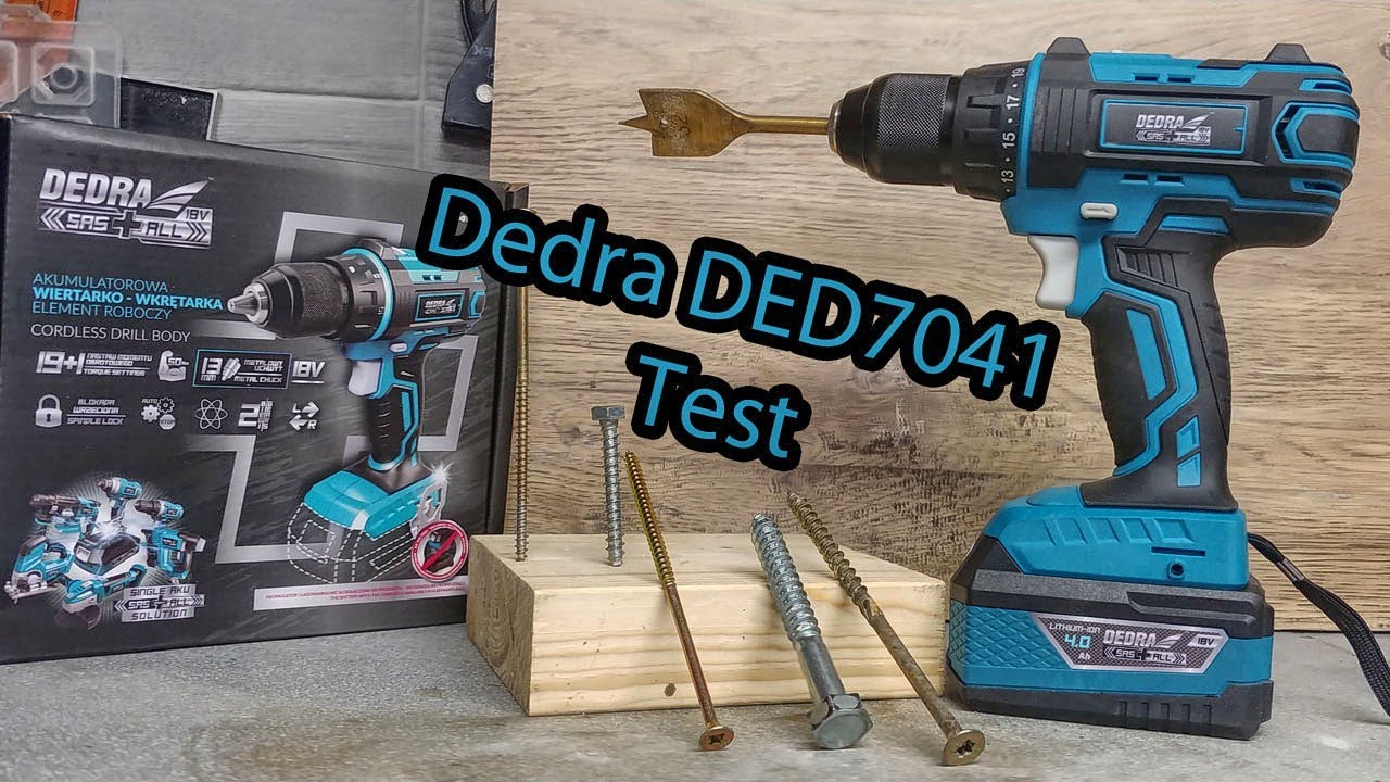 Wkrętarka Dedra DED7041 Test + Zapowiedź testów sprzętu DEDRA SAS+ALL ...