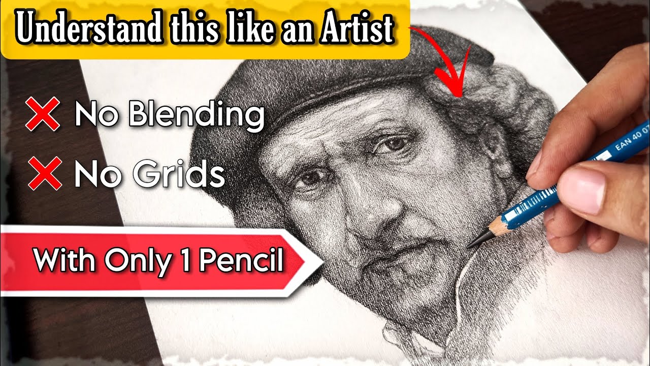I Draw this with only 1 Pencil ! ️ - YouTube