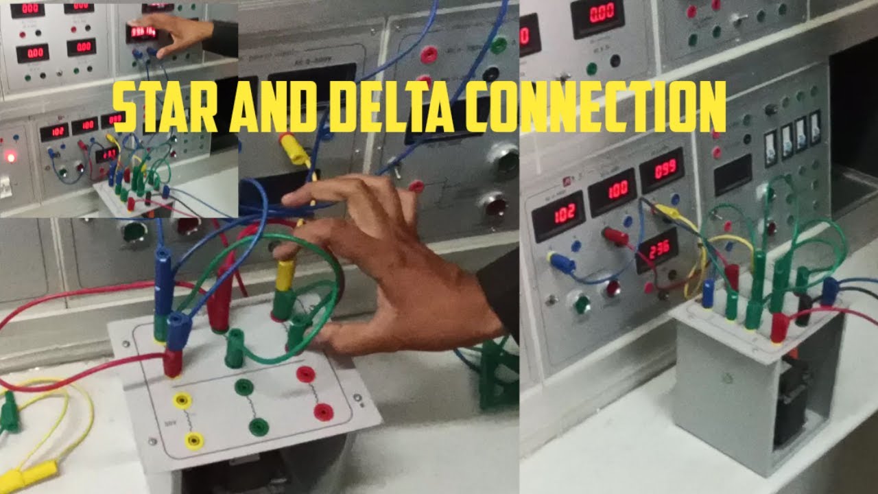star and delta connections of three phase transformer practical | star ...
