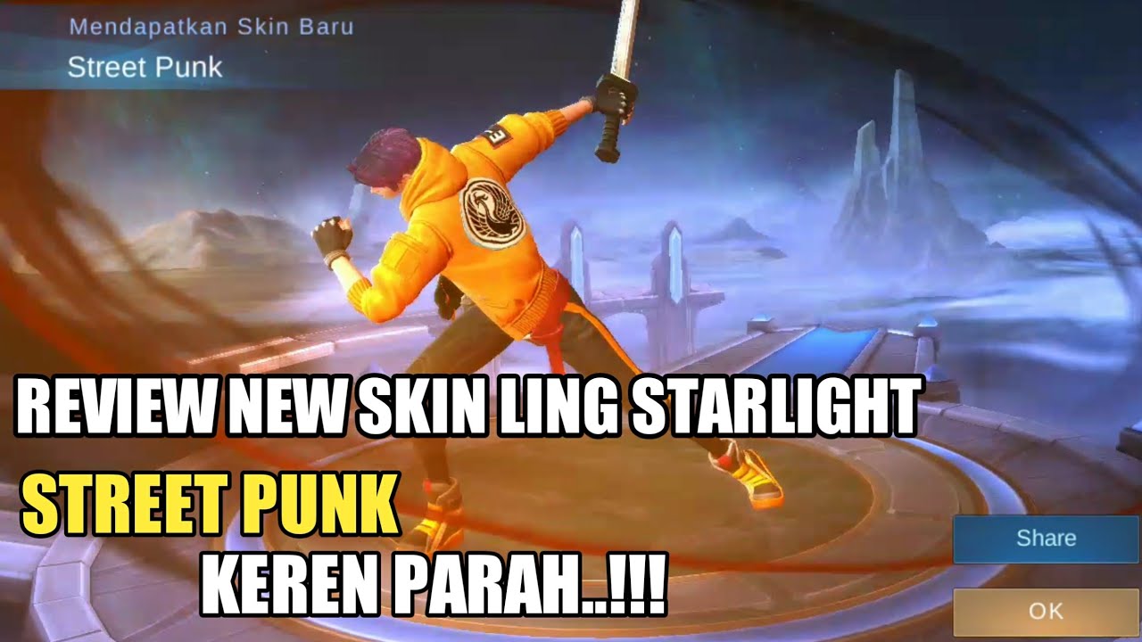 NEW SKIN LING STARLIGHT STREET PUNK - MOBILE LEGENDS - YouTube