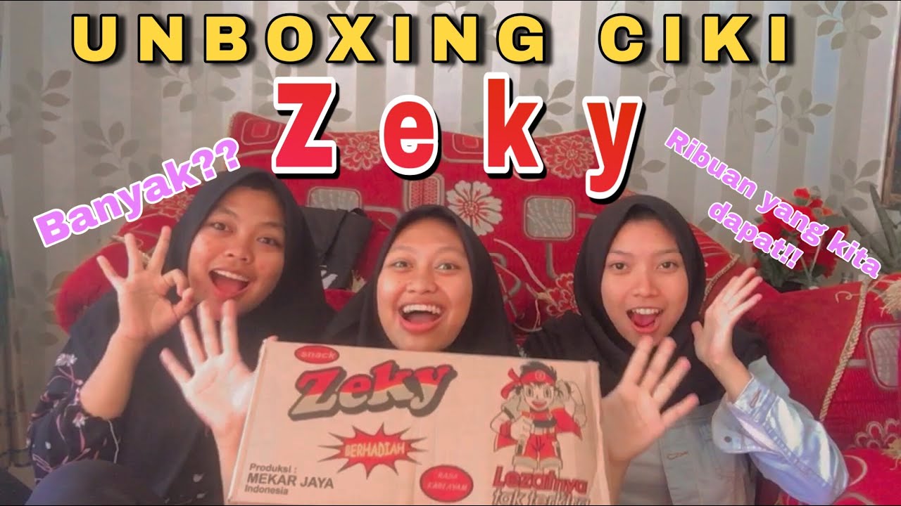 UNBOXING SATU DUS CIKI ZEKY BERHADIAH UANG!! - YouTube