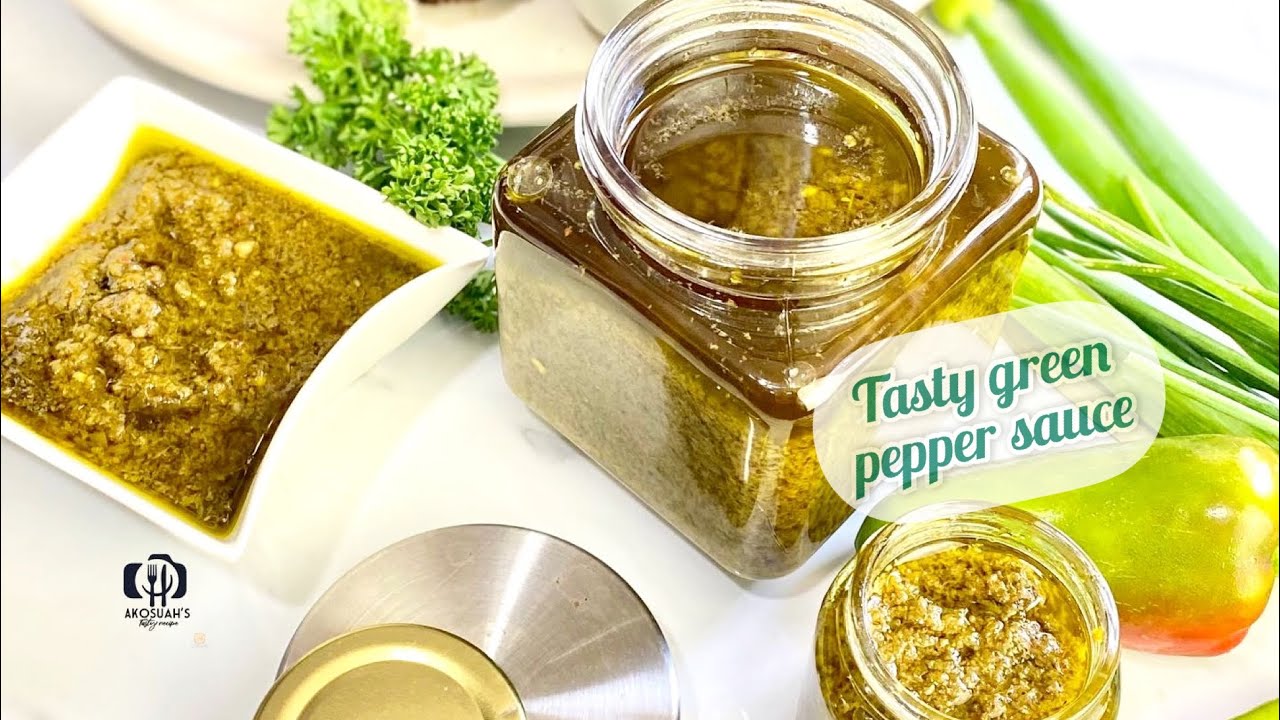 The Best Green Pepper Sauce-Green Chili Sauce - YouTube