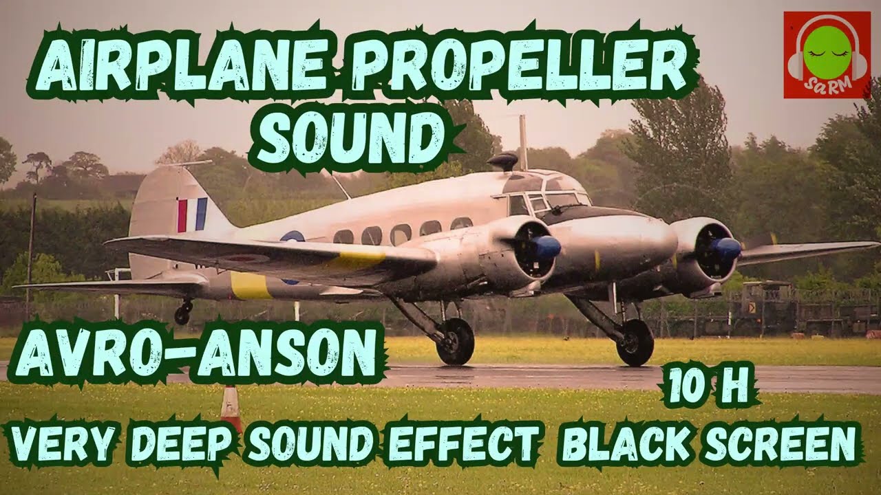 AIRPLANE DEEP SOUND EFFECT FOR SLEEPING | AVRO ANSON | WHITE NOISE TO ...