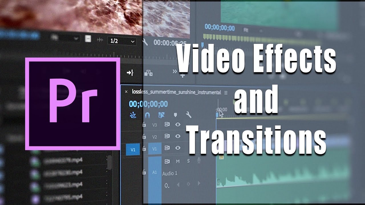 How to put effects and transitions in Adobe Premiere pro CC 2018 - YouTube