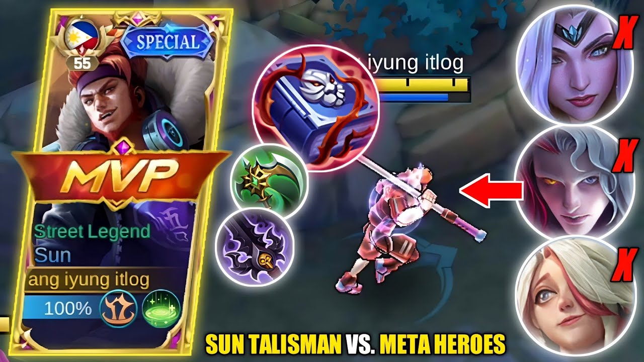 SUN WITH ENCHANTED TALISMAN VS META HEROES😱| INTENSE MATCH🔥 # ...