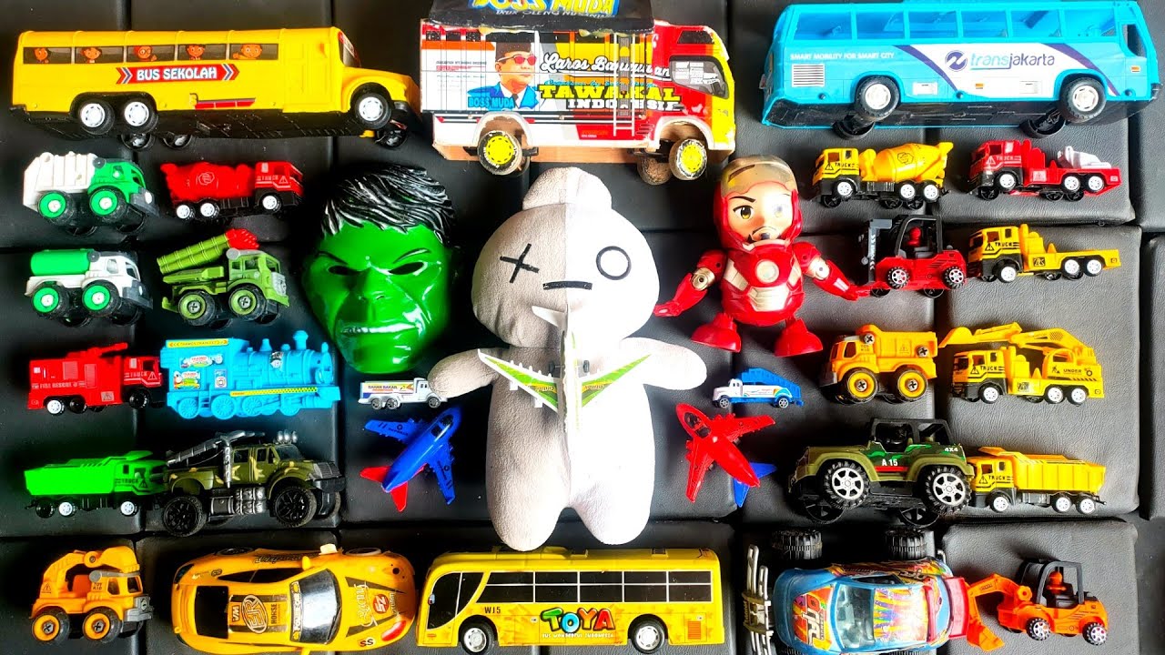 Mobil balap, Marshmellow,ironman,hulk,bus,truck monster,trans,tank baja ...