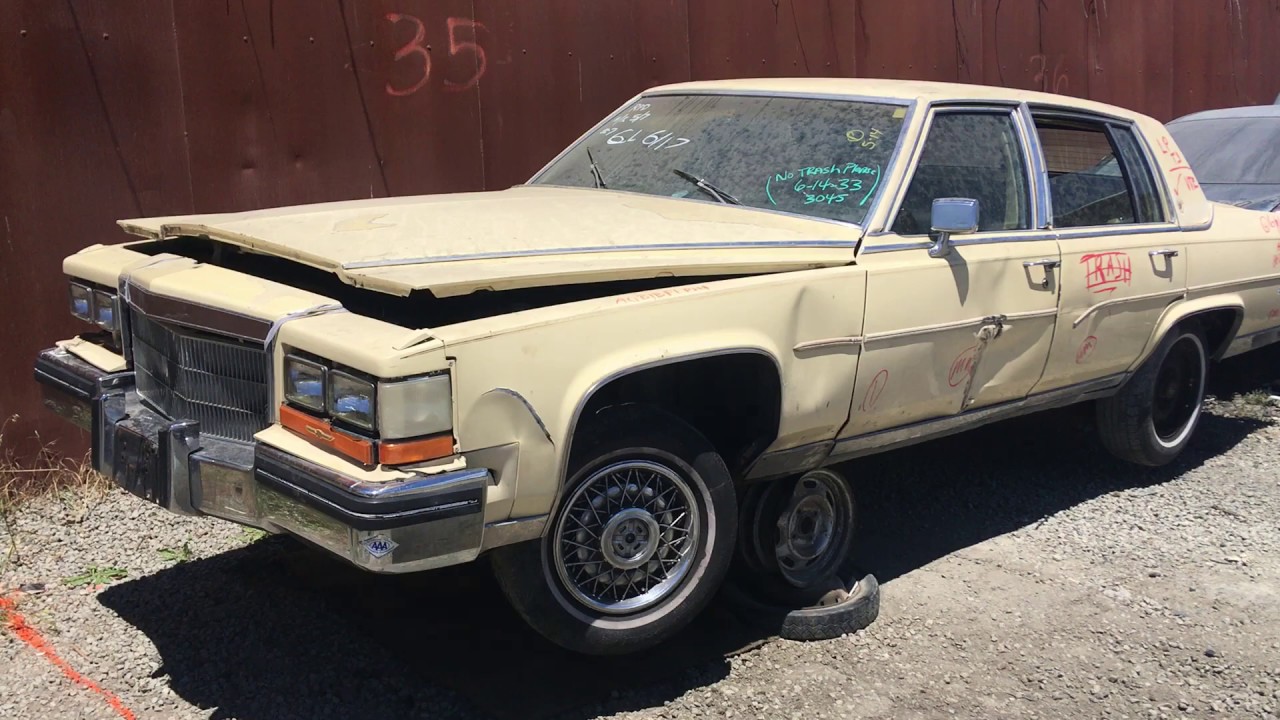 1986 Cadillac Fleetwood in Junk Yard - YouTube