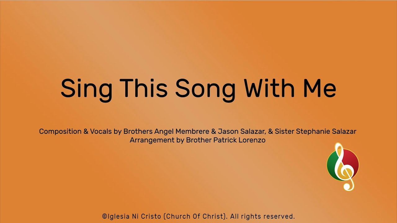 Sing This Song With Me - YouTube