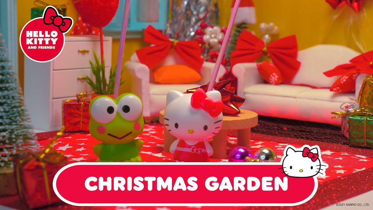 Christmas garden | Hello Kitty Puppets Adventures - YouTube
