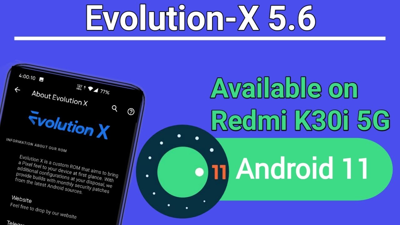 How To Install Evolution X Rom on Redmi K30i 5G🟩🟥 Android 11 🟩🟥 ...