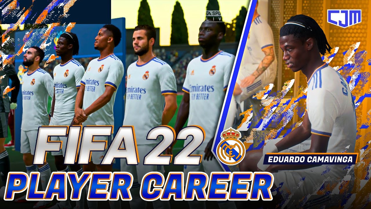 FIFA 22 Eduardo Camavinga Player Career | Pertama Kalinya CJM Main ...