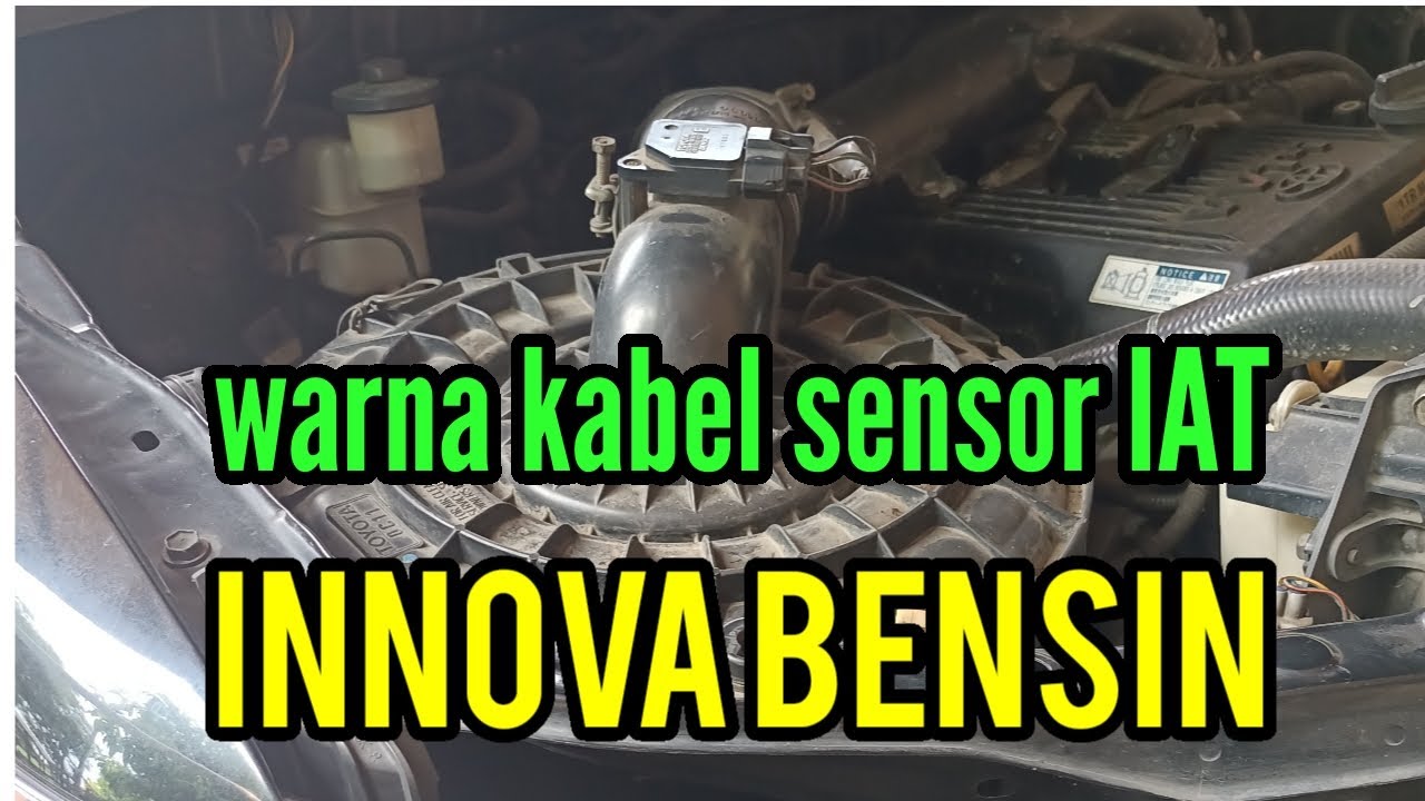 Ini kabel sensor IAT Toyota innnova bensin - YouTube